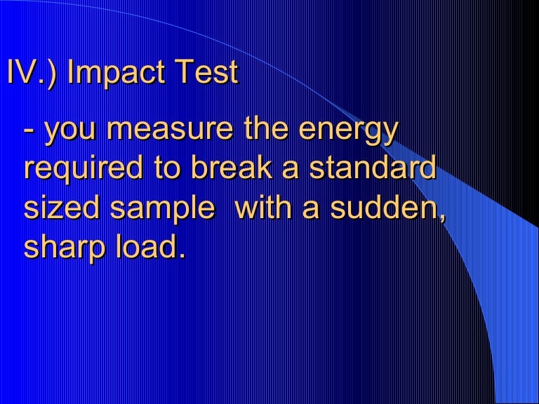2. Impact Test