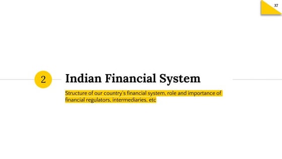 Indian Financial System | PPTX