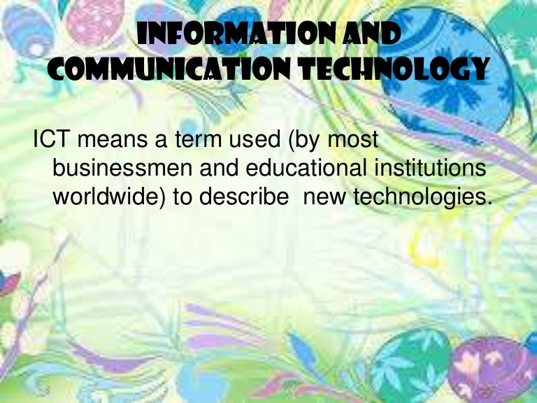 2. information and communication technology