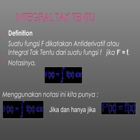 Integral-tak-tentu-integral-tentu | PPT