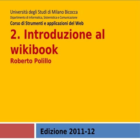 2. introduzione al wikibook | PPT