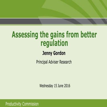 Assessing the gains from better regulation | PDF