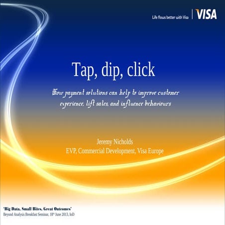 Beyond Analysis - Breakfast Seminar - Visa Future of Payments | PPT ...