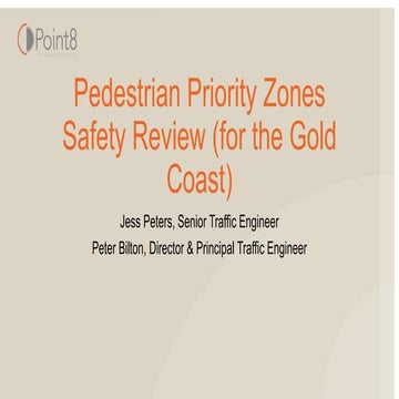 Pedestrian Priority Zones Safety Review | PPTX