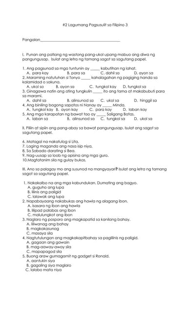 Filipino 6 dlp 9 detalye ng mga balita | PDF