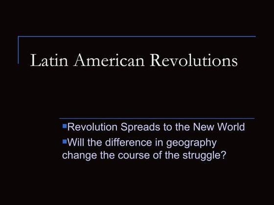 Latin America History vocabulary#2 | PPT