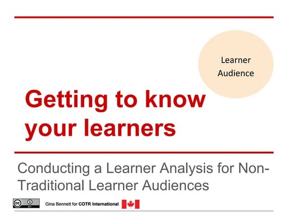 Learner analysis 2.1 | PDF