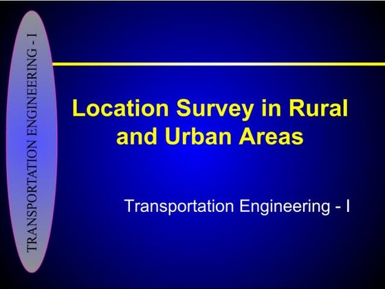 Surveys & alignment of Railway Engineering | PPTX