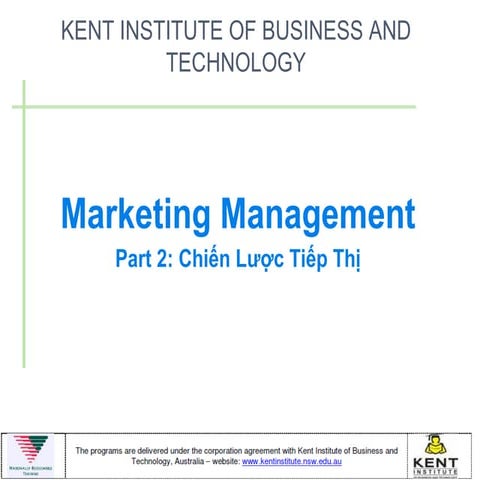 Marketing Management - Part 2 - Marketing strategy | PPT