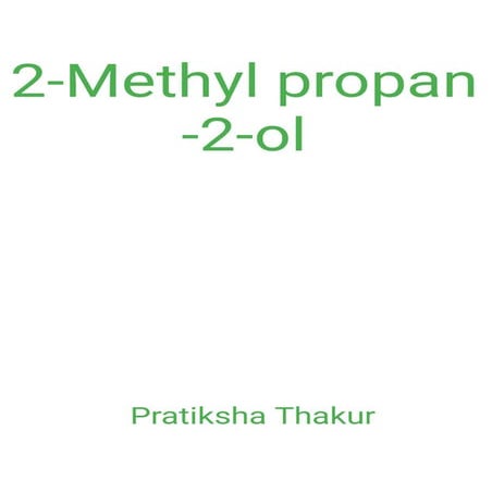 2-Methyl propan-2-ol | PDF