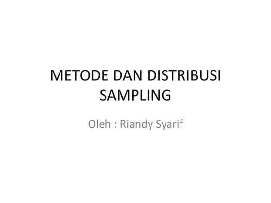 Distribusi Sampling.ppt