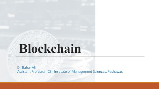 Cryptography in Blockchain | PPTX