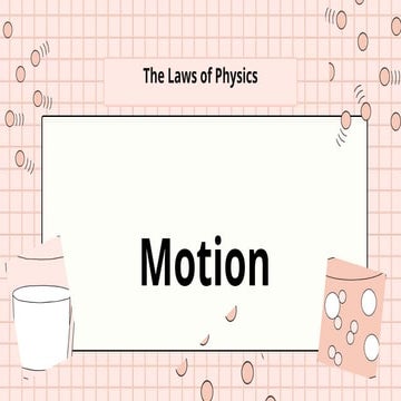 Fundamentals of Motion and Physics: Speed, Velocity, and Acceleration ...