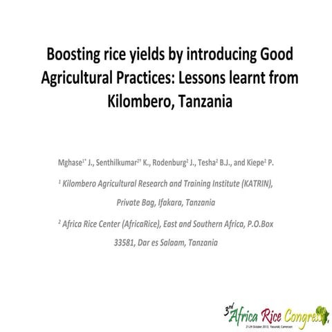 Th2_Boosting rice yields by introducing Good Agricultural Practices ...