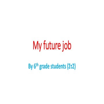 St2- My future job.pptx