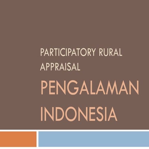 2 participatory rural appraisal-pengalaman di indonesia | PDF