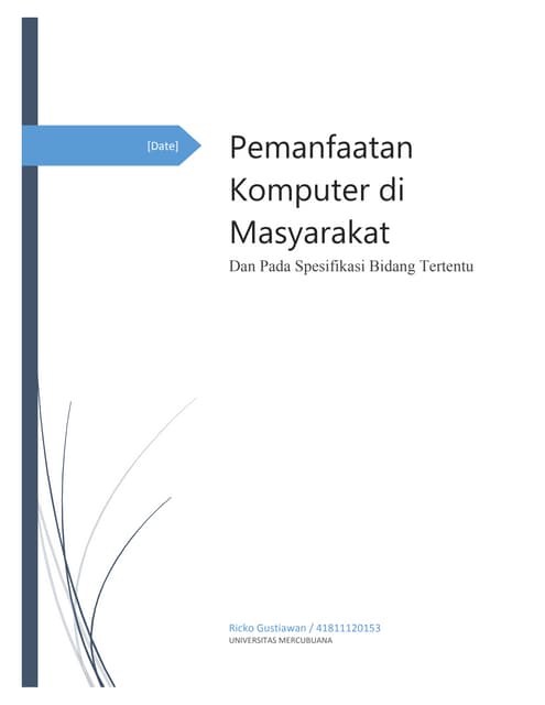 Ppt perkembangan komputer dalam masyarakat | PPT