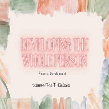 Developing the Whole Person | PPTX