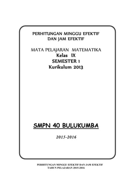 05 alokasi waktu minggu efektif prakarya | PDF