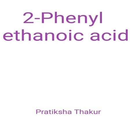 2-Phenyl ethanoic acid | PDF