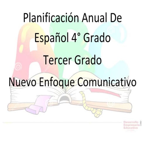 Planes De Lecciones 4to Grado