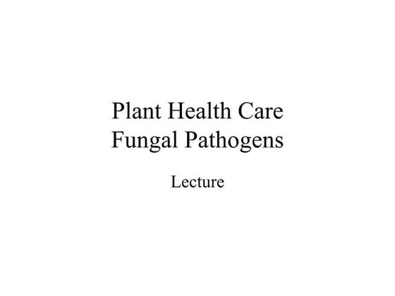 Signs and symptoms of plant disease | PPTX
