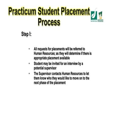 Practicum student placement process_new | PPT
