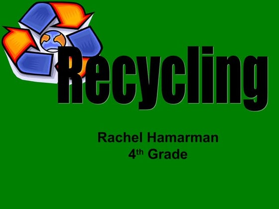 A Presentation on 3R (Reduce, Recycle, Reuse) | PPTX