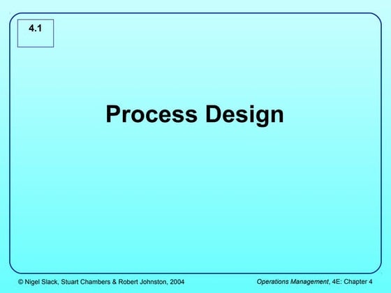 Product design and process selection | PPTX | Business Administration | Business