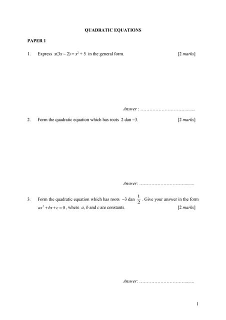 Mathematics Form 1-Chapter 3 Squares, Square Roots, Cubes and Cube ...