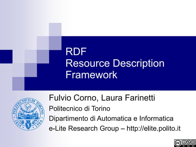 RDF - Resource Description Framework and RDF Schema | PDF RDF - Resource Description Framework and RDF Schema | PDF