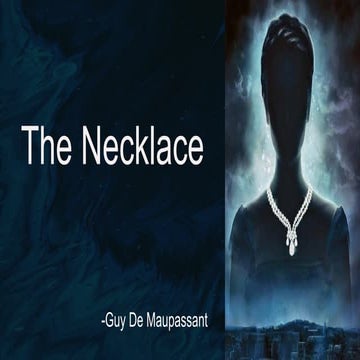 The Necklace is a chapter by Guy de Maupassant in english | PDF