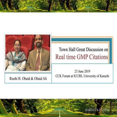 Town Hall Discussion on GMP Scenarios | PPT