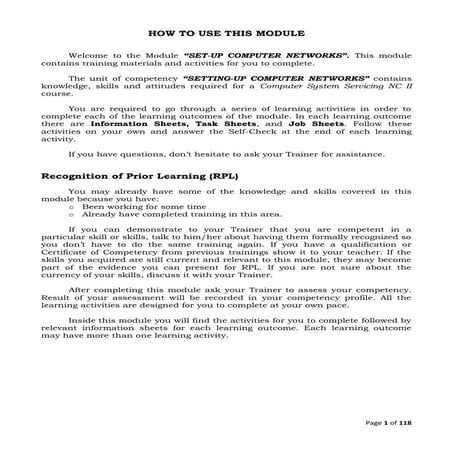 Css Nc Ii Module Set Up Computer Networks 