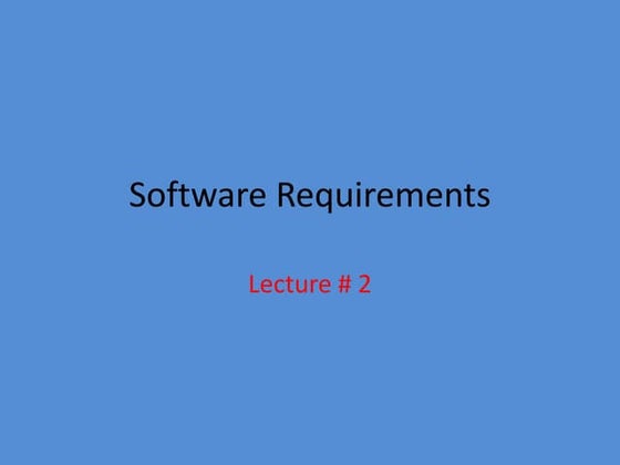 Software Engineering requirements | PPTX | Internet for Beginners ...