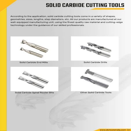 Solid Carbide Cutting Tools Exporters | PDF