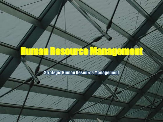 Human resource management ppt | PPTX