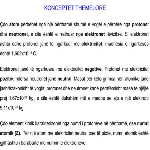 Struktura e atomit dhe bërthama e tij | PPT