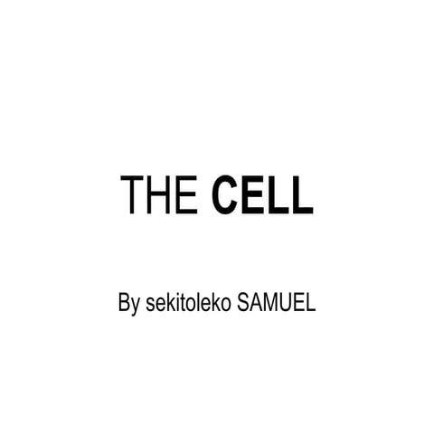 the animal cell, parts and functions for students consumption | PPT