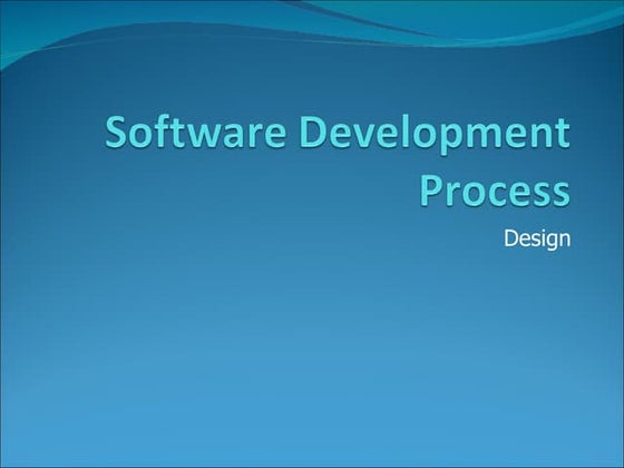 1. The Software Development Process - Analysis | PPT