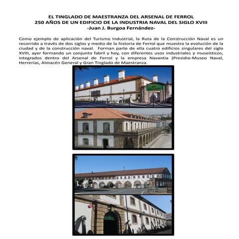 El tinglado Maestranza del Arsenal del Ferrol | PPTX