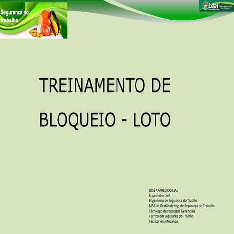 Treinamento de Loto (Lockout Tagout) - NR 10 e NR 12.pptx