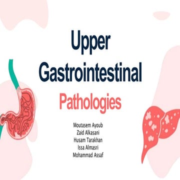 Upper gi pathologies in pediatric age group | PPT