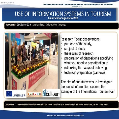 2 use of information systems in tourism | PPTX