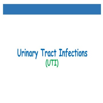 Urinary tract infections | PPTX