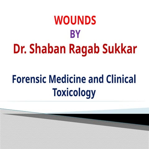 2- Wounds 123456789012345 DR SHABAN.pptx | First Aid | Injuries