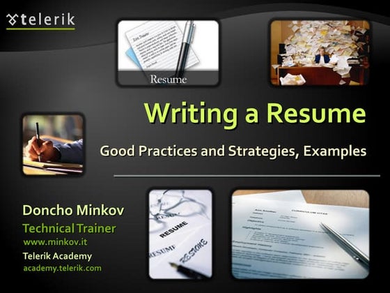 Resume writing ppt presentation | PPT