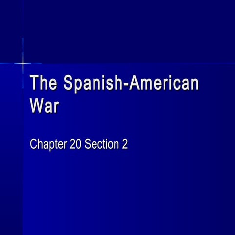 Chapter 20 Section 2 - The Spanish - American War | PPT | Death, Injury ...