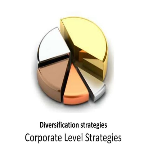 Diversification strategies corporate level strategies - Strategic ...