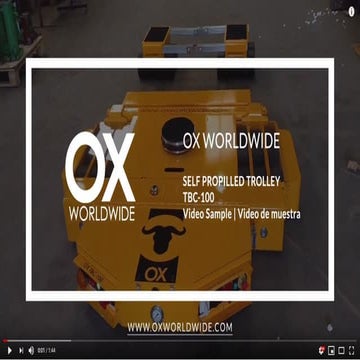 Self propelled Trolley OX-TBC-100 TONS | PDF